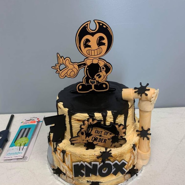 Bendy and the Ink Machine Cake Topper - Beepaper Exclusive Design - Etsy