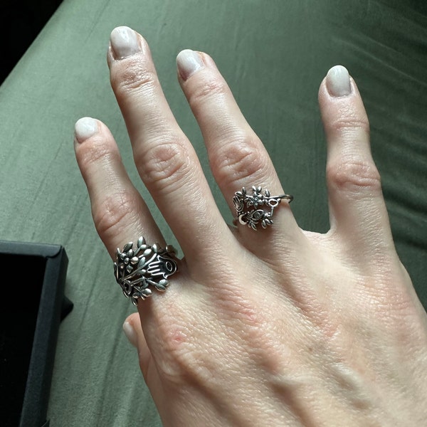 Mini Sterling Silver Cimaruta Ring | Road Opener | Protective Talisman ...