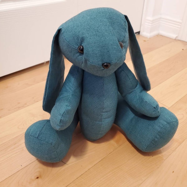 PDF Memory Bunny Sewing Pattern & Tutorial, Stuffed Animal Doll Sewing ...