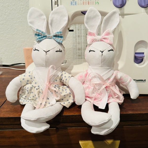 Bunny Sewing Pattern, PDF Sewing Pattern for Bunny With Clothes - Etsy