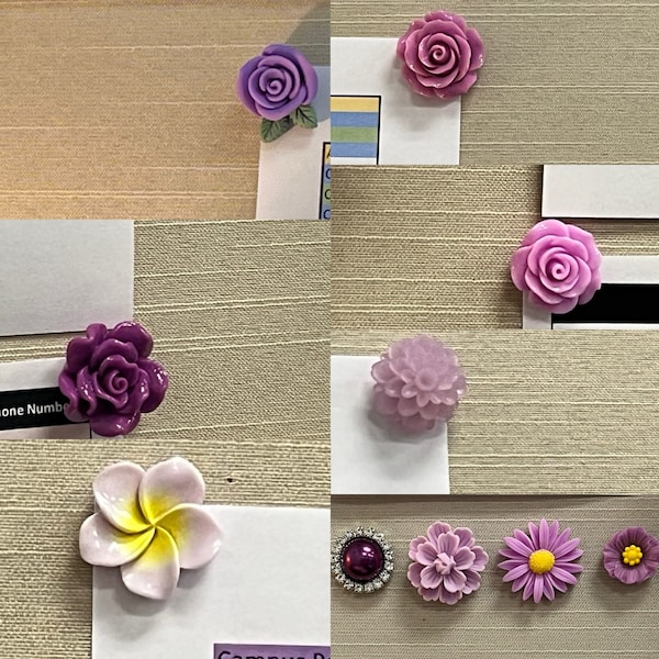 Pink Rhinestone Push Pins, Pink Thumbtacks, Pink Rhinestone Tacks ...