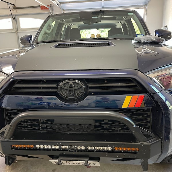 Many Colors & Sizes - Tri 3 Color Retro Racing Stripes Rainbow Vinyl ...