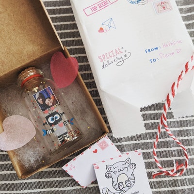 Tiny Message in a Bottle Personalized Gift for Mom for Tea - Etsy