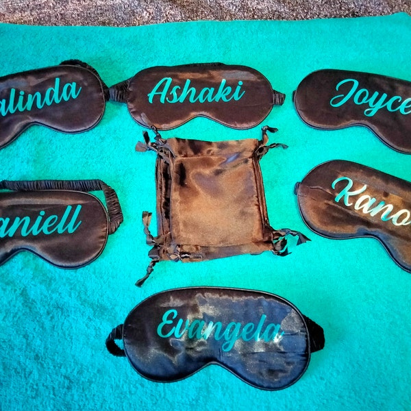 Custom Eye Mask Personalized Sleep Mask Custom Satin Eye Mask ...