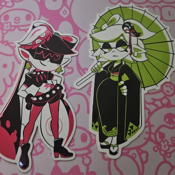 Splatoon Idol Vinyl Stickers - Etsy