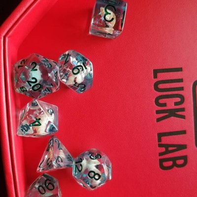 Seashell of Blue Ocean Dice Set for Dungeons and Dragons D&D - Etsy