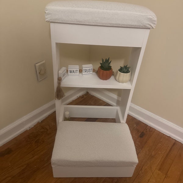 Padded Prayer Altar Prayer Bench or Prayer Kneeler Handmade for You a ...