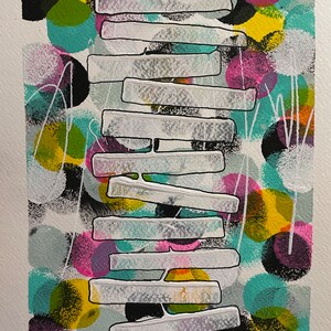 Lost. Graffiti Sticker Pack. 5 Block Printed, Painted, Hand Drawn ...