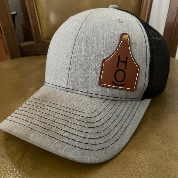 Customizable Cow Tag Hat | Adult Cattle Tag Cap | Richardson 112 or ...