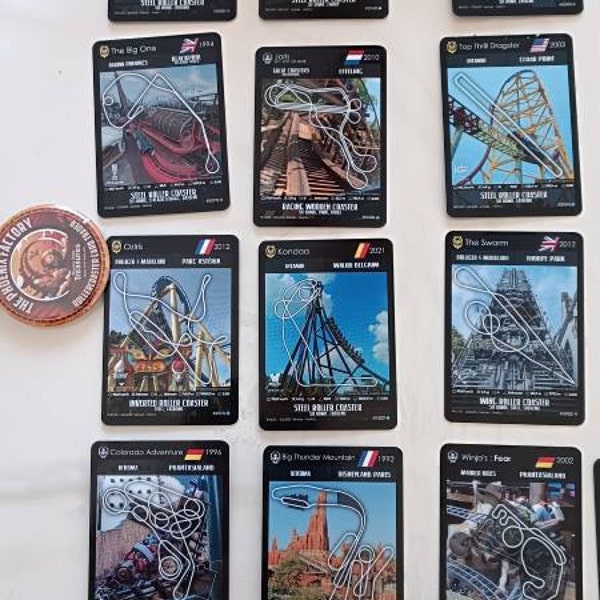 Taron - Phantasialand | Intamin: Rollercoaster Layout Popup Card - Etsy