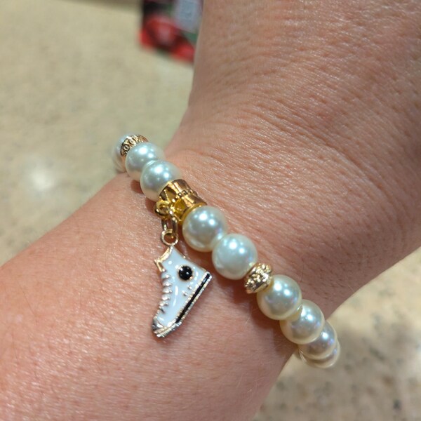 50% Donated to HARRIS 2024, Faux Pearl, Rose Gold Acrylic Letters and ...