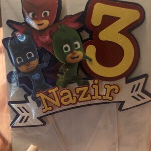 PJ Masks Cake Topper | Etsy