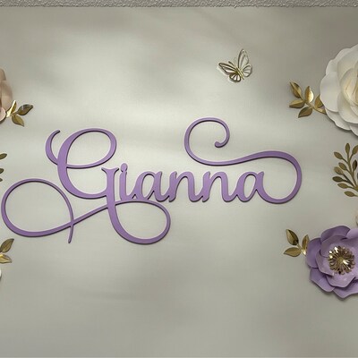 Purple Paper Flowers, Paper Flower Wall Decor, Purple Nursery Decor ...