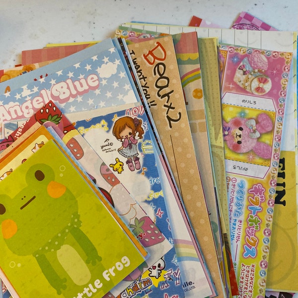 RETRO 2000s Japanese Memo Sheet Grab Bags! RARE KAWAII - Crux, Q-lia, Kamio, San-x, Sanrio ...