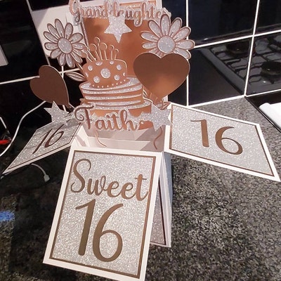 Personalised 30th Birthday Card Pop up in a Box Unique Greeting Card ...