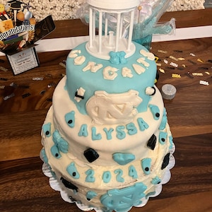 University of Texas Graduation Party Decoration, UT Cake Topper, Texas ...