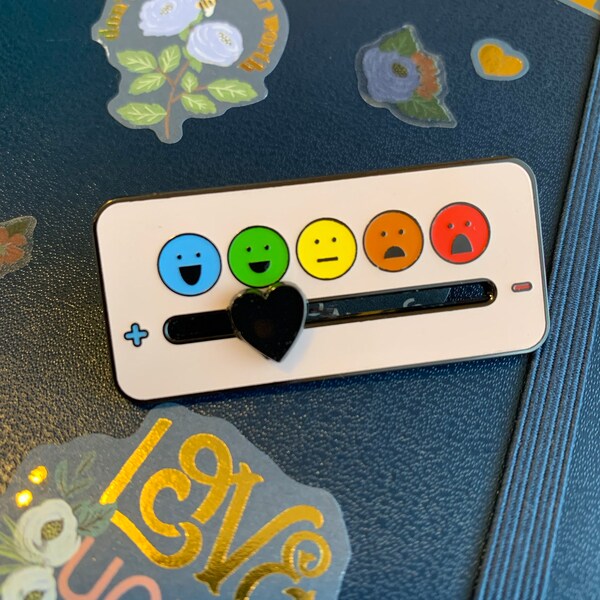 SLIDING ENAMEL PIN - Autism Pin, Nonverbal Pin, Mental Health, Chronic ...