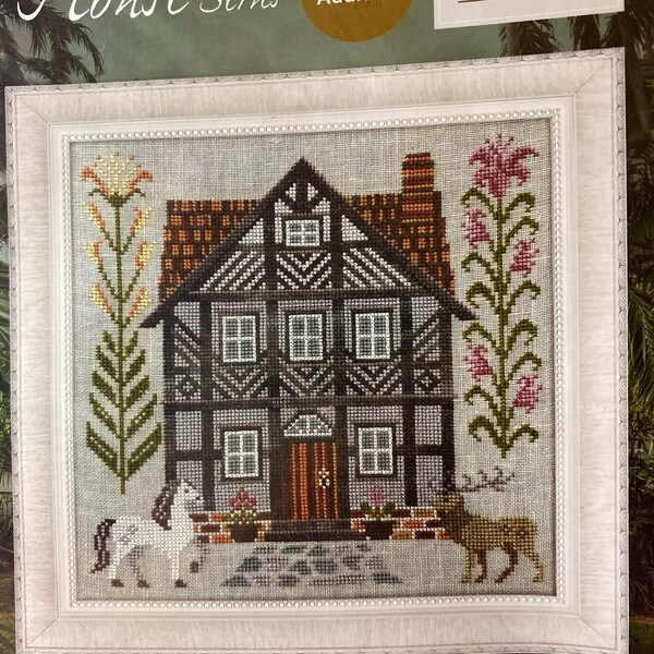 SALTBOX HOUSE AUTUMN Mani Di Donna Cross Stitch-2 - Etsy
