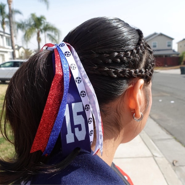 Team Streamers, Softball Bow, Sports Bows, Softball Team Hair Ties ...