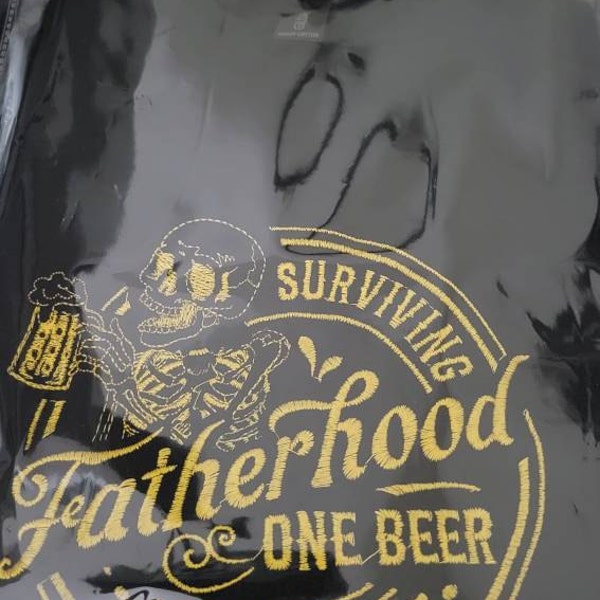 Fatherhood Embroidery Design, Father's Day Embroidery Design, 4 Sizes ...