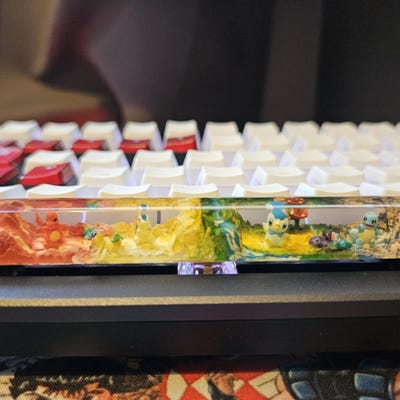 Volcano Eruption Artisan Keycap, Volcano Keycap, Gate Keycap, Custom ...