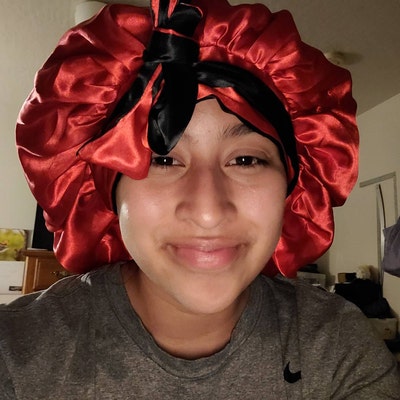 Single-lined Satin Bling Bonnet With Soft Adjustable Fiber - Etsy