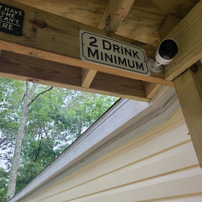 2 DRINK MINIMUM Metal Sign 6x12 Novelty Bar Club Lounge Work Decor ...