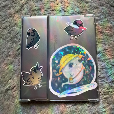 White Flower Face Sticker - Etsy