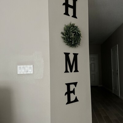 HOME Letters Dark Walnut HOME Sign Stained Dark Walnut - Etsy