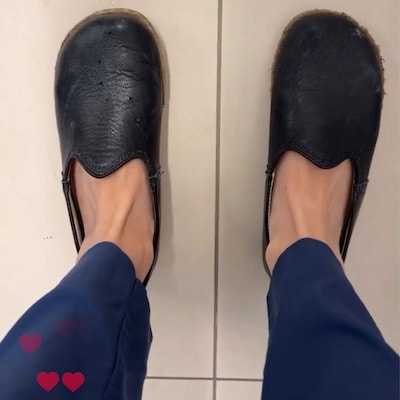 Women's Wide Toe Box Comfy Shoes, Natural Leather, Authentic Barefoot ...