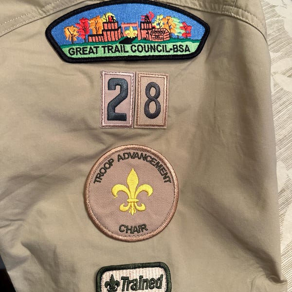 Troop Committee Chair Patch, SM Leader Gift, Iron on Patch, Funny Gift ...