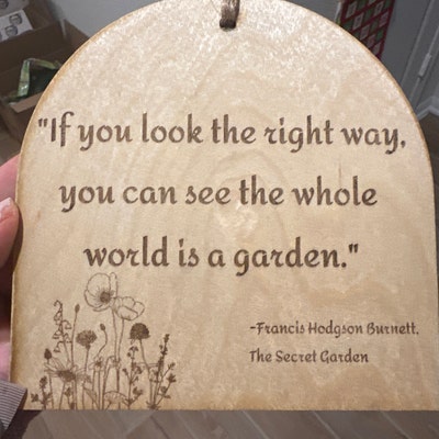 Secret Garden Sign Wall Hanging, Secret Garden Art, Boho Nursery Decor ...