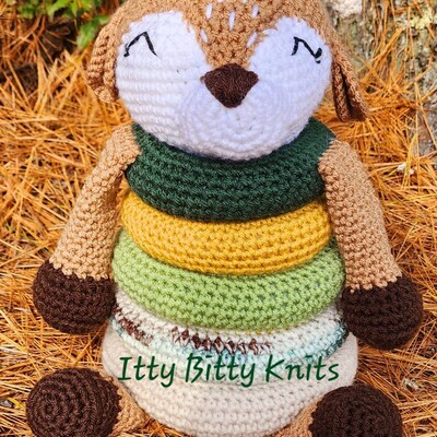 PDF Pattern: Little Deer Stacking Ring Crochet Toy - Etsy