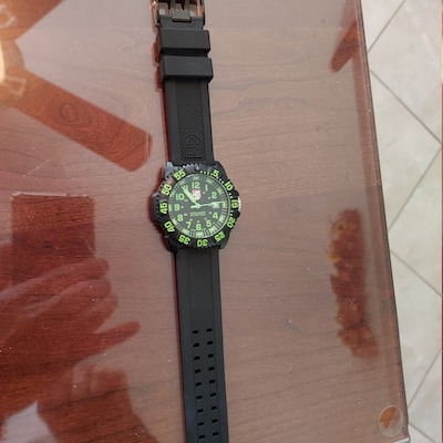 Luminox Black Rubber Original Watch Band Strap IRB 22mm 3000 3900 8400 ...