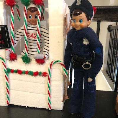 Police and Prisoner Elf Costumes, Elf Outfits, Doll Outfits, Police ...