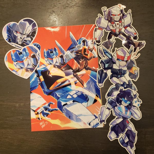 Soundwave & Laserbeak | Transformers Skybound Print - Etsy