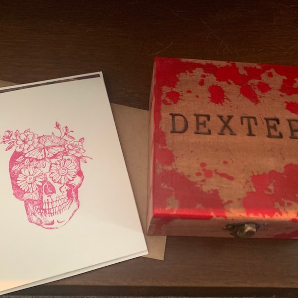 Dexter Blood Splatter Coasters | Glass Coasters | Hand Painted Coasters ...
