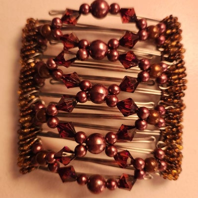 Pretty Butterfly Hair Clips on 9 Prong Interlocking Combs Great for All ...