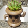 3D Printed Hand-painted Gyroid Lloid Succulent Planter Vase - Etsy