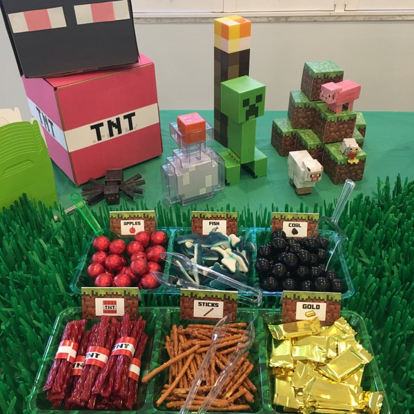 TNT Wrappers (video Game Mine Theme Party) Licorice Candy Template ...