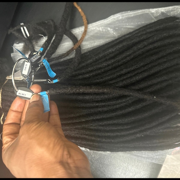 100 LOCS Standard Loc Extensions Handmade 100% Human Hair - Etsy