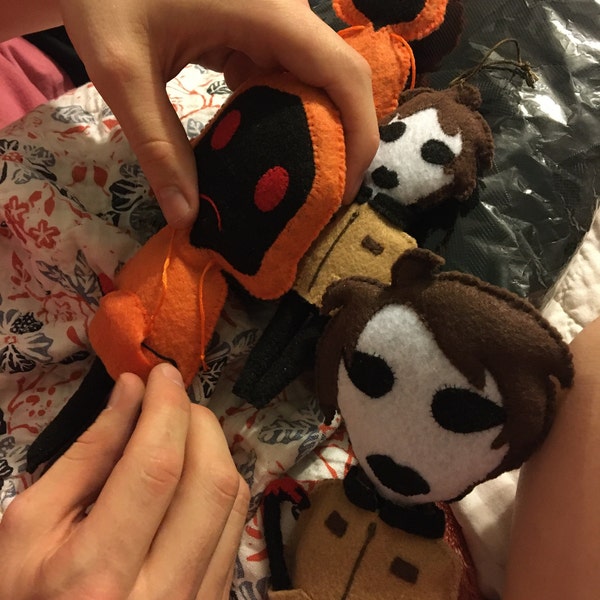 XL Zalgo Demon Doll, Handmade Plushie Decor, Unique Felt Doll, Horror ...