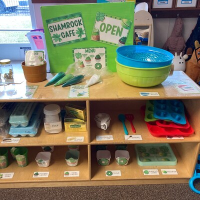 Shamrock Cafe Dramatic Play, Pretend Play, Classroom Dramatic Play ...