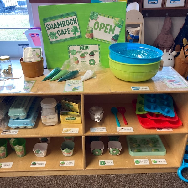 Shamrock Cafe Dramatic Play, Pretend Play, Classroom Dramatic Play ...