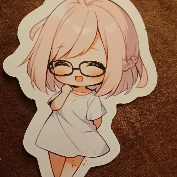 3" Winking Chibi Girl Sticker – Kawaii Anime Vinyl Decal, Cute ...