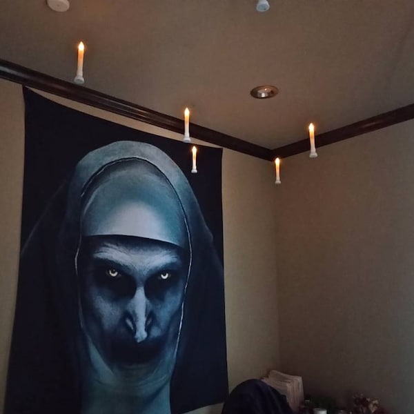 Conjuring Nun Valak SVG File for Pillar Candles or Tumblers (digital ...