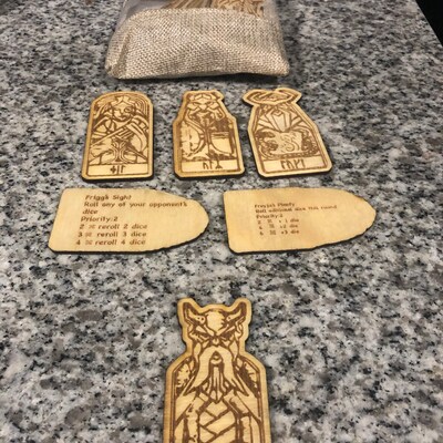 Laser Engraved Orlog Norse God Idols Set 20 Gods - Etsy