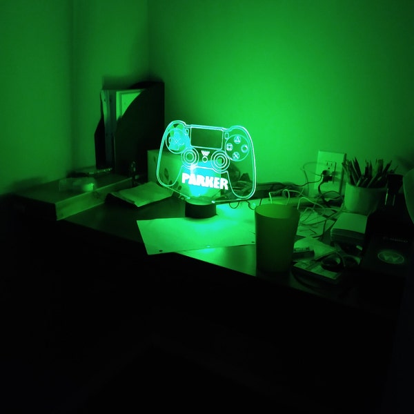 Video Game Controller Console Controller Gaming Room Night Light up ...