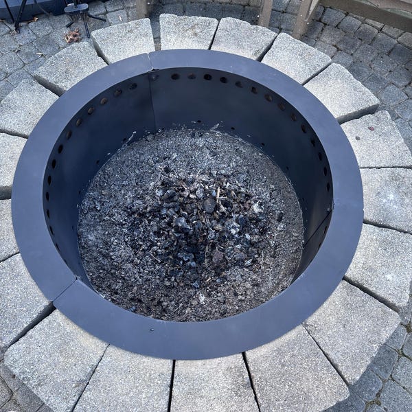 American Flag Fire Ring Corten Waving Ripped USA Fire Pit Outdoor ...