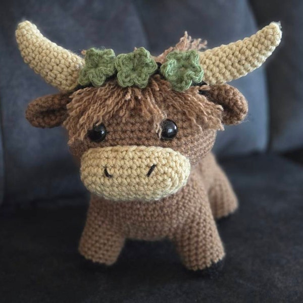 Highland Cow Crochet Pattern, Amigurumi Crochet Pattern, Highland Cow ...